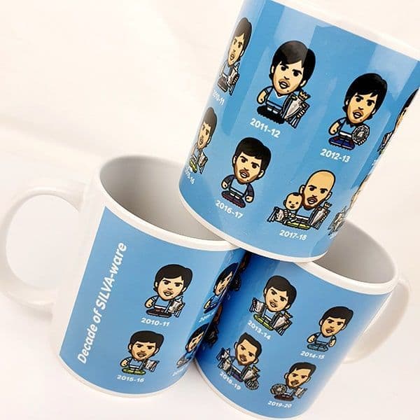 David Silva mug celebrating 10 years at Manchester City – The Ginger ...